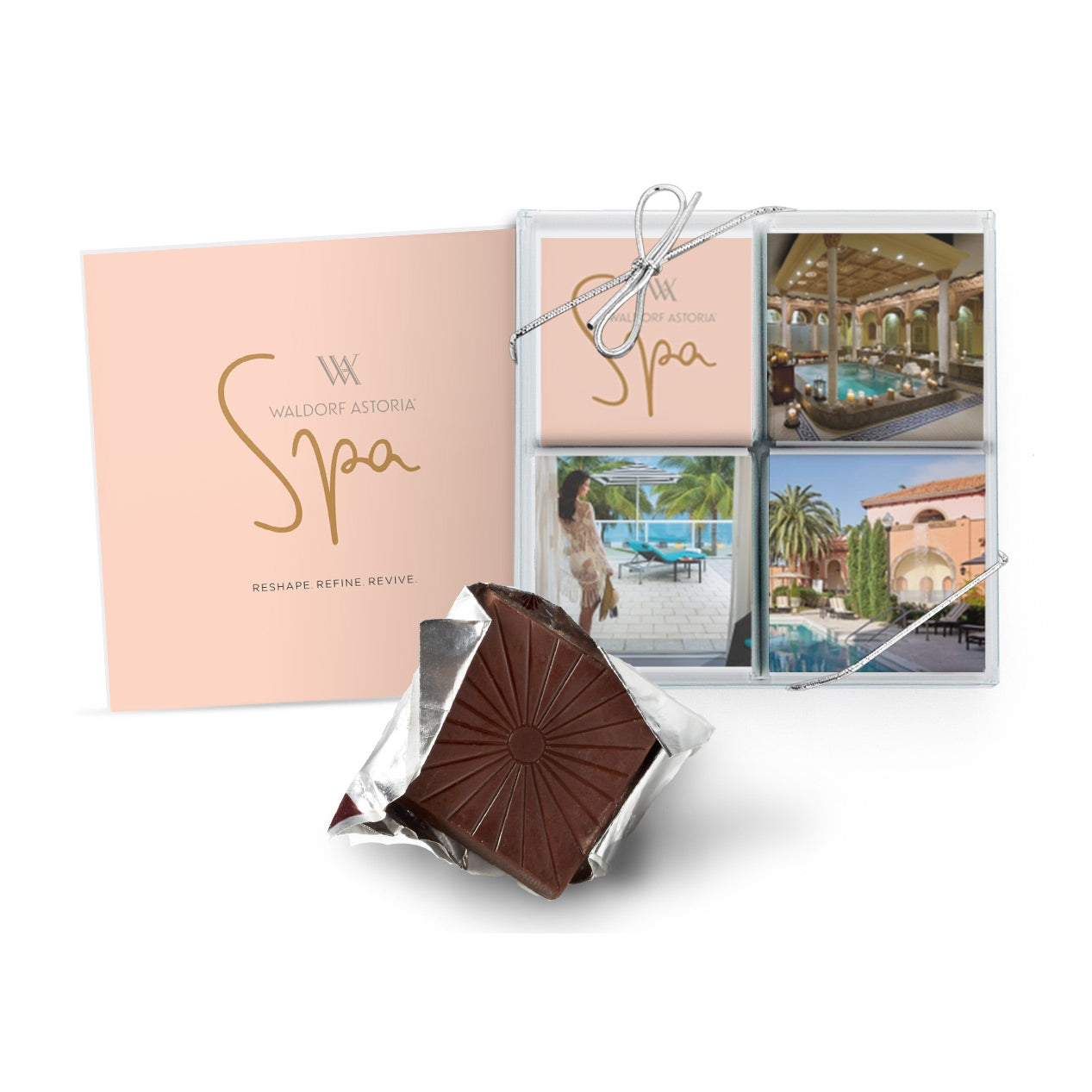 Set of 4 Custom Chocolate Squares