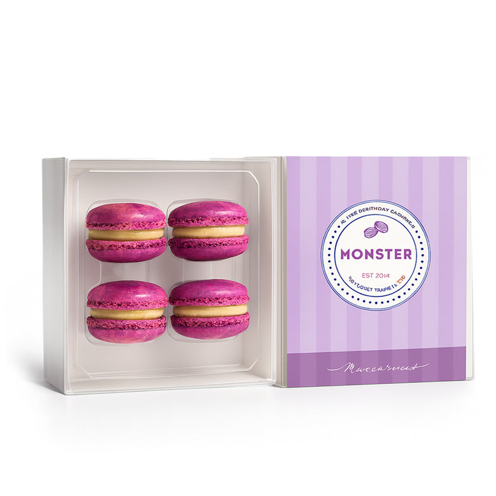 Custom Macaron Gift Box (4pc) | Elegant Business Gifts